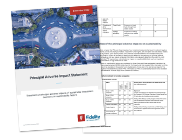 Sustainability at Fidelity